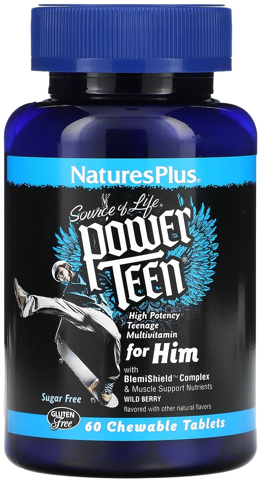 Купить NaturesPlus мультивитамины Source of Life Power Teen 60 шт в ...