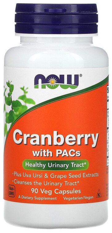 Купить NOW Cranberry with PACs капсулы 90 шт в Алматы – Магазин на Kaspi.kz