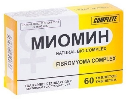 Купить Комплит-Фарма Ко. ЛТД Миомин таблетки 60 шт в Алматы – Магазин ...