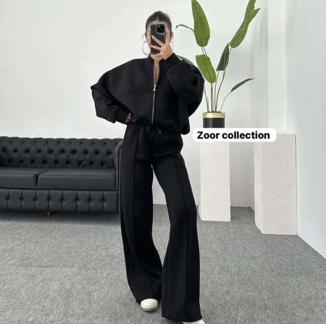 Купить Повседневный костюм ZOOR Collection 0536 черный M в Алматы – Магазин на Kaspi.kz