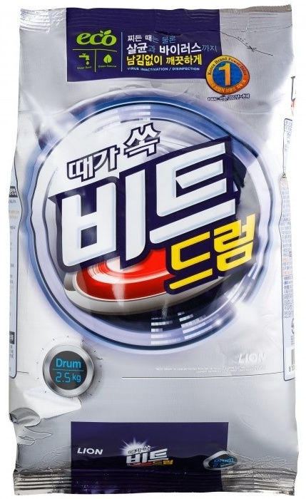 Купить Стиральный порошок CJ LION Beat Drum с пальмовым маслом 2.5 кг в Алматы – Магазин на Kaspi.kz