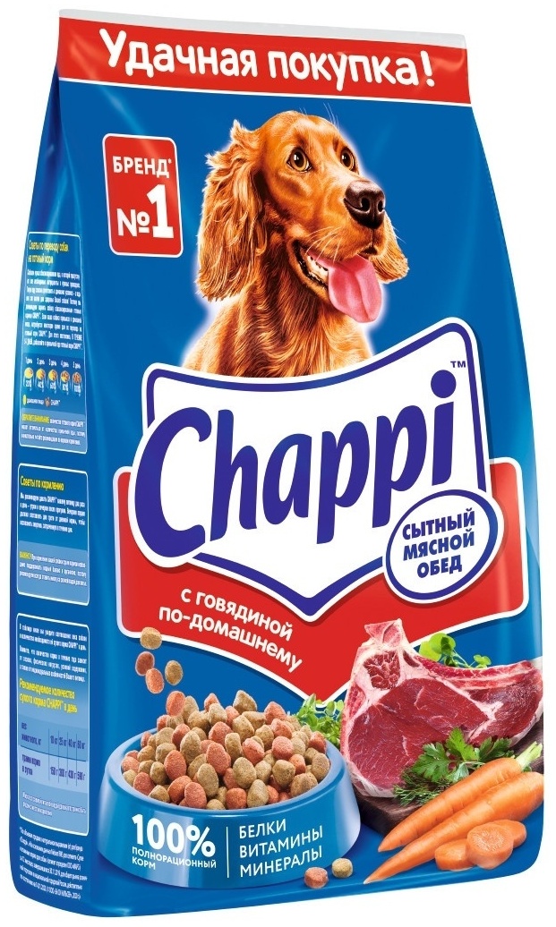 Купить Корм Chappi С говядиной по-домашнему 2.5 кг в Алматы – Магазин ...