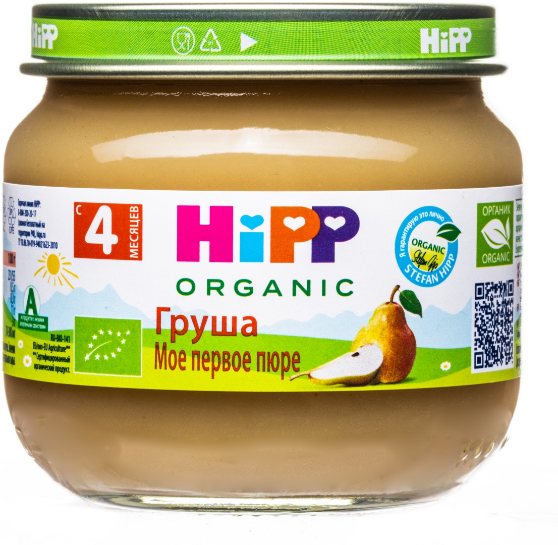 Купить Детское пюре HIPP груша 80 г в Алматы – Магазин на Kaspi.kz