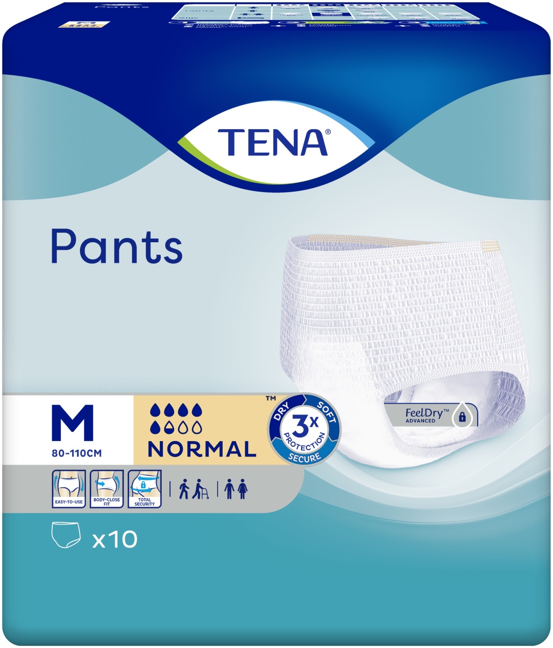 Купить TENA TENA Pants Normal M 10 подгузники трусы M 10 шт в Алматы ...