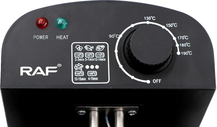 Купить Фритюрница RAF R.5299 черный-серый в кредит в Алматы – Kaspi Магазин