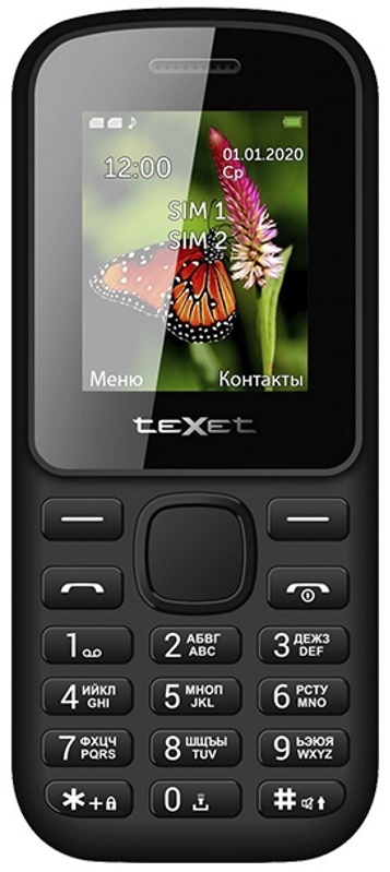 Купить Мобильный телефон teXet TM-130 черный в Алматы – Магазин на Kaspi.kz