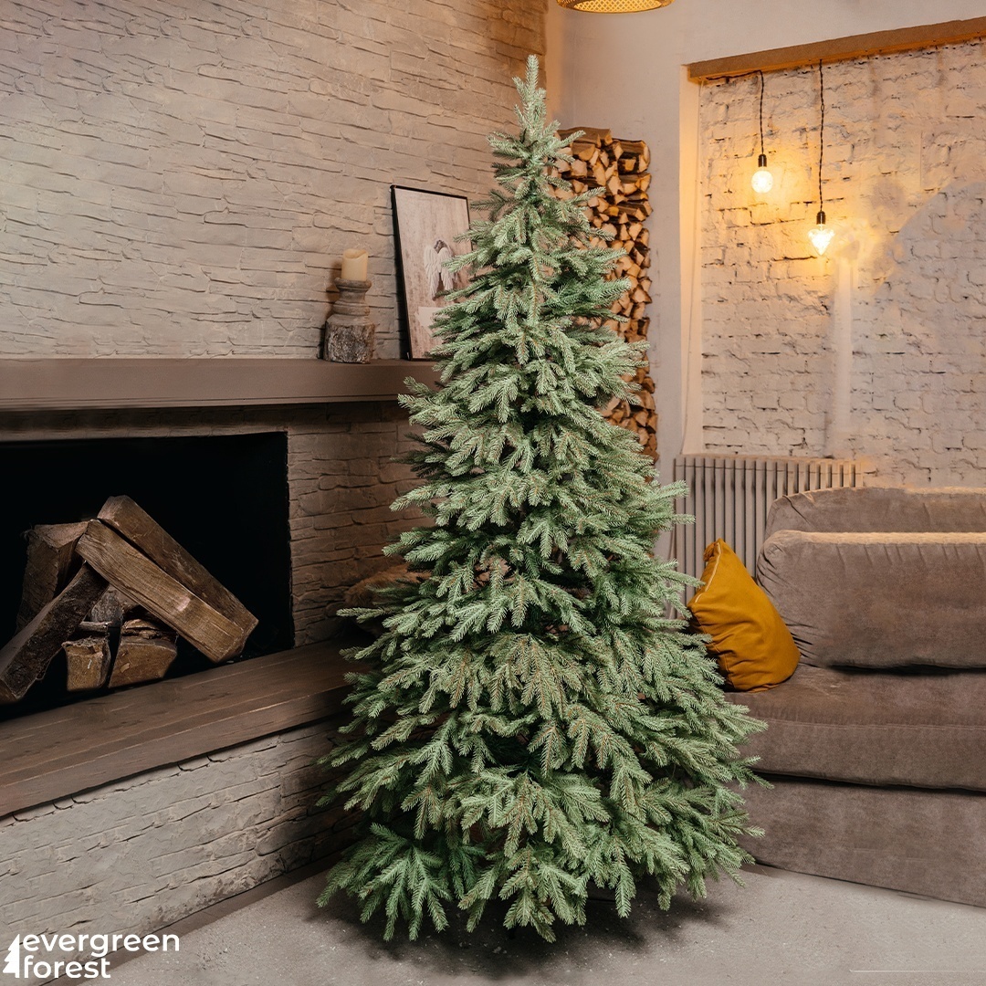 Купить Новогодняя елка Evergreen Forest Ель голубая разборная 240 см, d ...