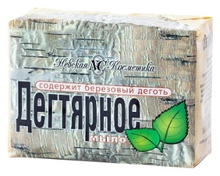 Купить Кусковое мыло туалетное Невская косметика Дегтярное, 4х100 г ...