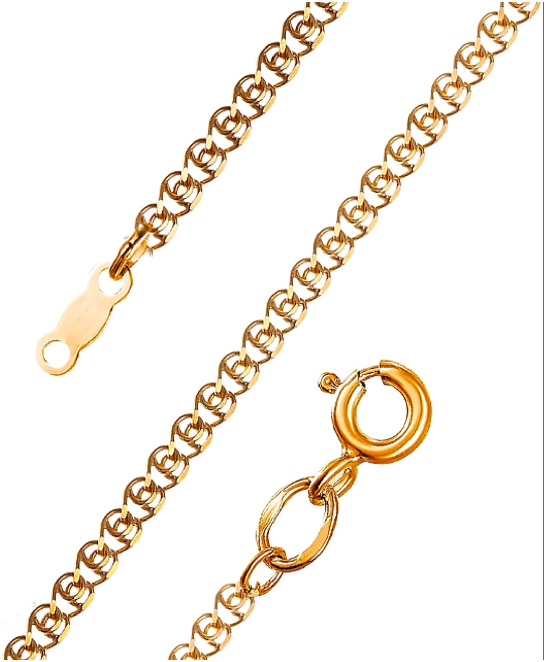 Купить Цепь КРАСЦВЕТМЕТ 78 НЦ 22 087Ю 4 длина 40 см вес 2 98 г серебро плетение лав в Алматы