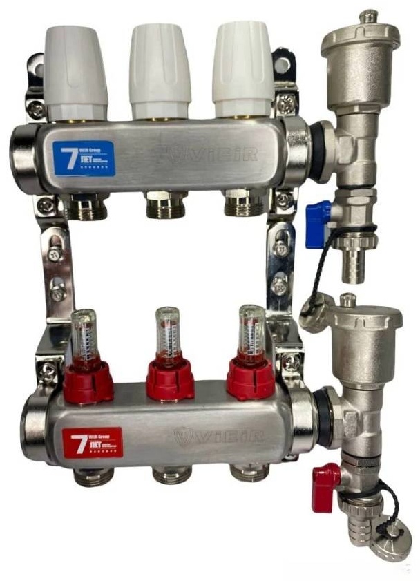 Купить Коллектор Группа в комплекте с расходомерами ViEiR VR113-03A, нержавеющая сталь в Алматы ...