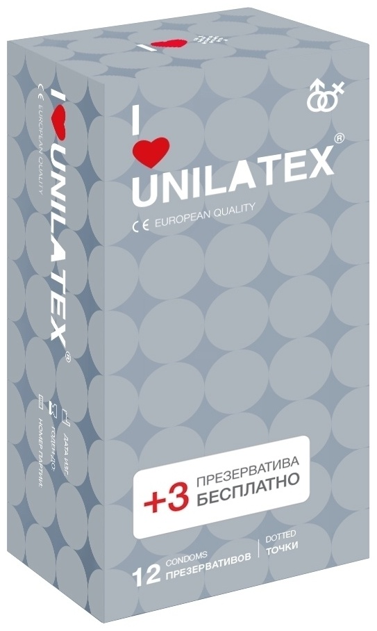 Купить Презервативы Unilatex Dotted точечные 15 шт в кредит в Алматы ...