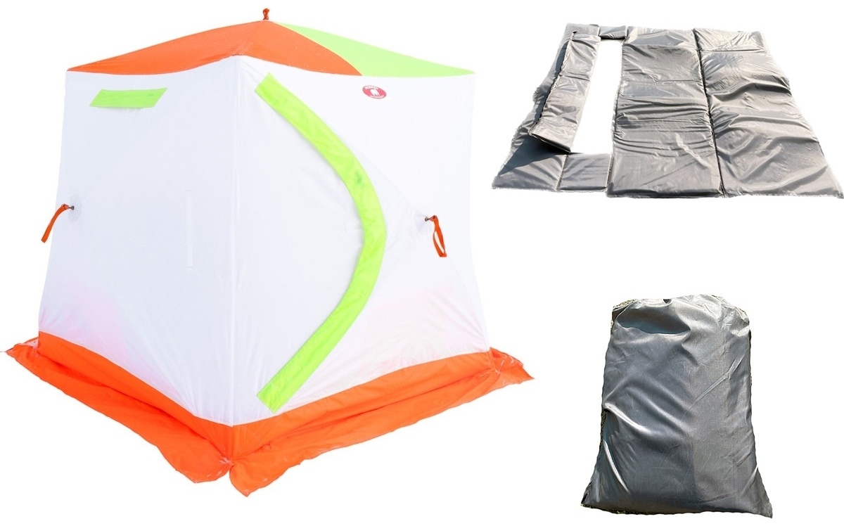 Купить Палатка Медведь Куб 2 + пол белый в Алматы – Магазин на Kaspi.kz