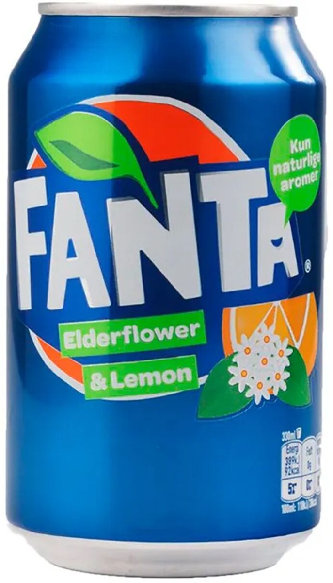 Купить Fanta Elderflower and Lemon газированный напиток лимон 0.33 л в ...
