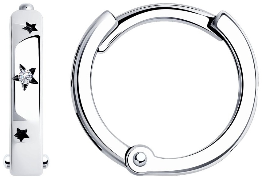 Купить Серьги SOKOLOV 95020097 вес 1.48 г серебро, фианит в Алматы ...