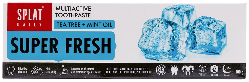 Купить SPLAT зубная паста Super Fresh 100 г в Алматы – Магазин на Kaspi.kz