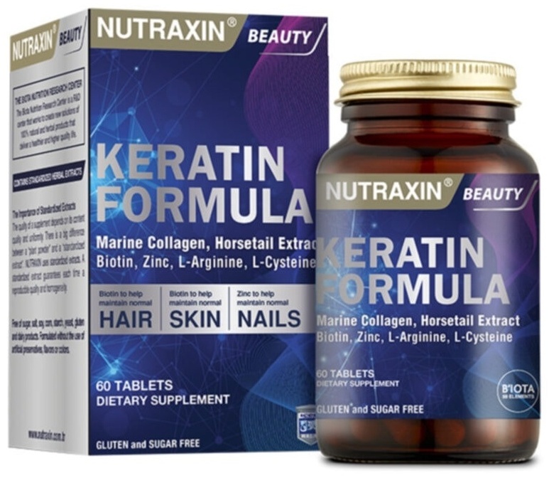 Купить NUTRAXIN Keratin Formula 60 капсул в Алматы – Магазин на Kaspi.kz