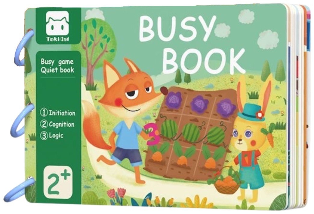 Купить Книжка-игрушка Toki Cat Busy book мультиколор в Алматы – Магазин ...