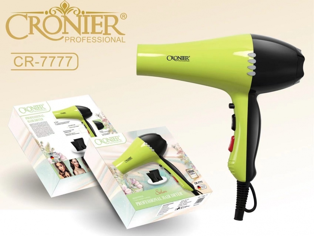 Купить Cronier CR-7777 фен 2500 W в Алматы – Магазин на Kaspi.kz