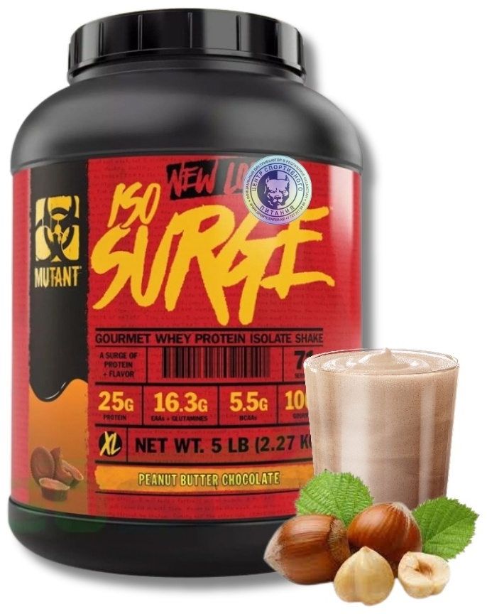 Купить Протеин Mutant ISO Surge ореховый, шоколад 2270 г в Алматы – Магазин на Kaspi.kz