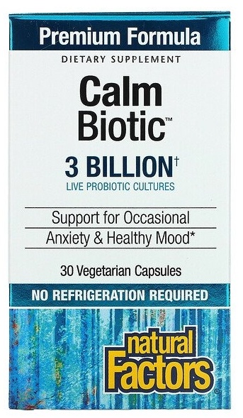 Купить Natural Factors пробиотик Calm Biotic 3 Billion 30 капсул в ...