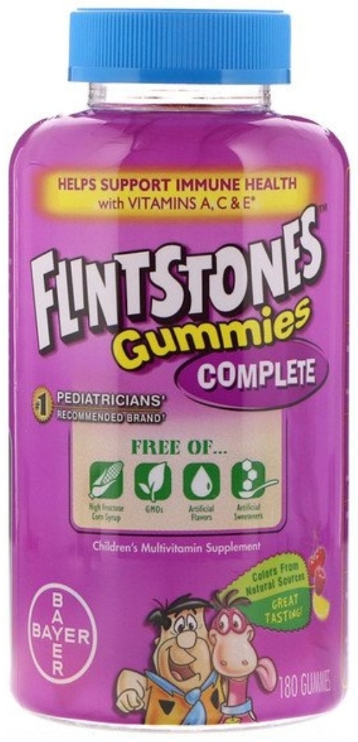 Купить Bayer мультивитамины Flintstones 180 пастилок в Алматы – Магазин ...