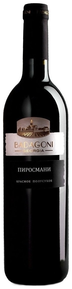 Купить Вино BADAGONI Пиросмани полусухое красное 12% 750 мл в кредит в ...