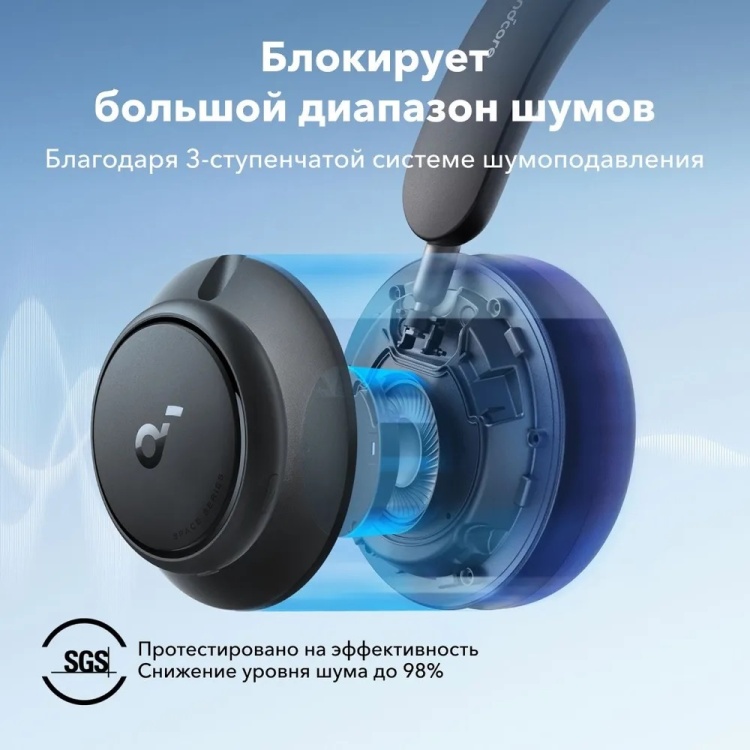 Купить Наушники Soundcore Space Q45 черный в Алматы – Магазин на Kaspi.kz
