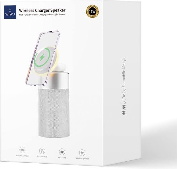 Купить Зарядное устройство WIWU Wi-W022 серебристый в Алматы – Магазин ...