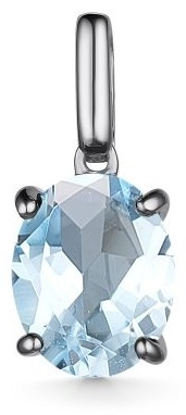 Купить Подвеска АЛЬКОР 03-3276_00ТБ-00 вес 1.5 г серебро, топаз в ...