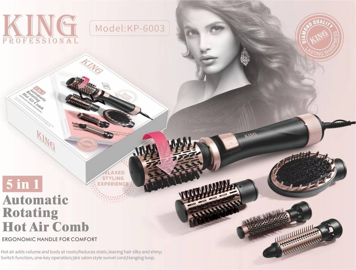 Купить King Professional KP-6003 фен-щетка 1000 W в Алматы – Магазин на Kaspi.kz