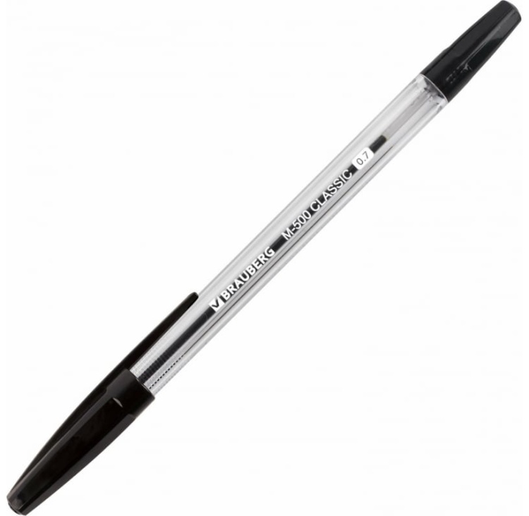 Купить Ручка шариковая Brauberg 143445 50 шт, 0.7 мм, цвет чернил ...