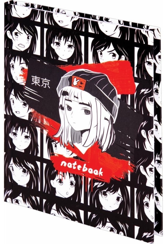Купить Блокнот STAFF Аниме, A6, 80 листов, красный, черный в кредит в ...