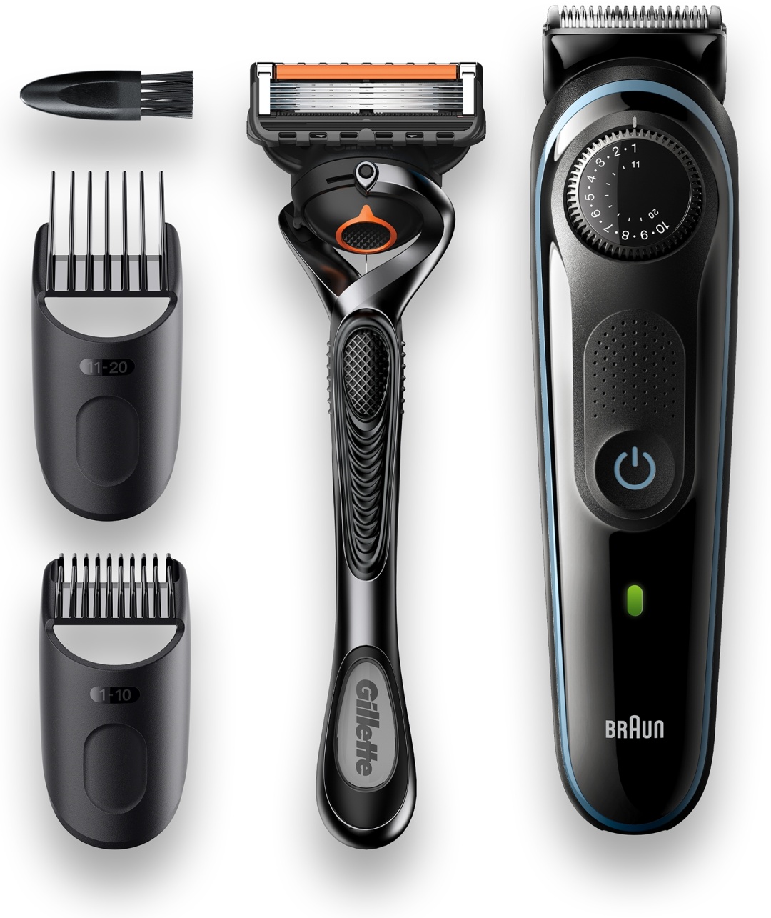 Купить Braun триммер для бороды и усов BT5340, 2 насадки и бритва ...