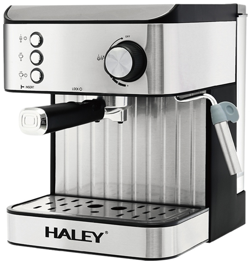 Купить Кофеварка Haley HY-2806 серебристый в Алматы – Магазин на Kaspi.kz