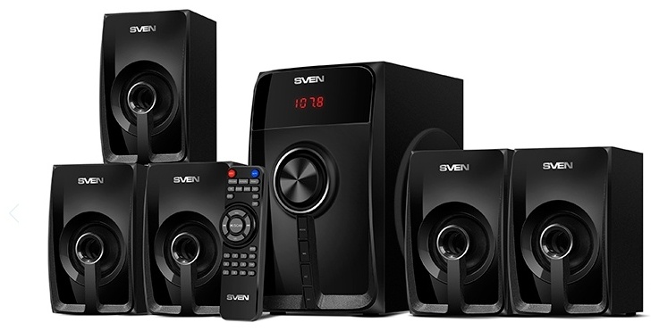 Купить Акустическая система SVEN HT-202 черный в Алматы – Магазин на Kaspi.kz