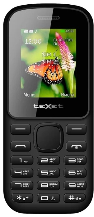 Купить Мобильный телефон teXet TM-130 черный-красный в кредит в Алматы ...