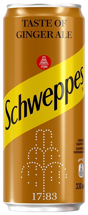 Купить Schweppes Ginger Ale газированный напиток, имбирь 0.33 л в ...