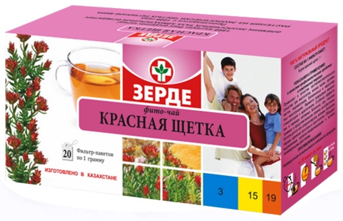 Купить Зерде-Фито чай Красная щетка 20 фильтр пакетиков в Алматы ...