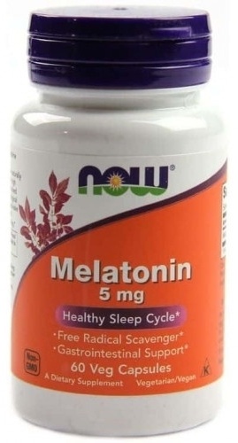 Купить NOW Melatonin 5 мг капсулы 60 шт в Алматы – Магазин на Kaspi.kz