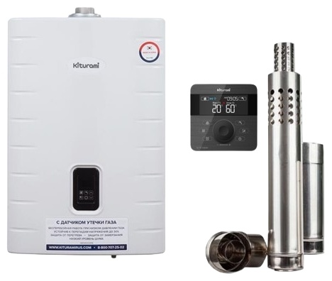 Купить Газовый котел Kiturami WA35/NCTR 100WR с дымоходом в Алматы – Магазин на Kaspi.kz