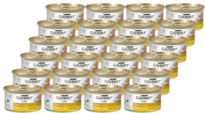 Купить Корм Gourmet паштет курица 85 г 24 шт в Алматы – Магазин на Kaspi.kz