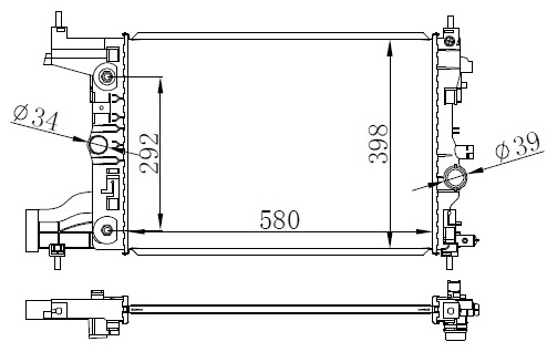 Купить Kinga радиатор основной 32055PA16 в Алматы – Магазин на Kaspi.kz