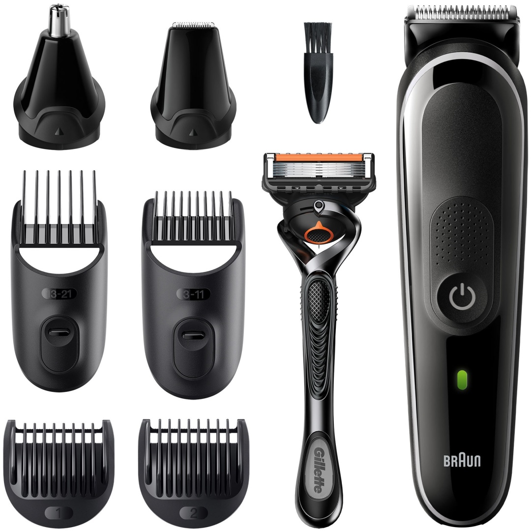 Купить Триммер для бороды, усов и волос Braun MGK5360, 8 в 1, 6 насадок ...