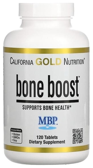Купить California Gold Nutrition Bone Boost, добавка для поддержки здоровья костей таблетки 120 ...