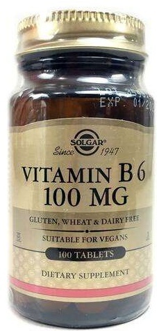 Купить Solgar Vitamin B6 100 mg таблетки 100 шт в Алматы – Магазин на ...