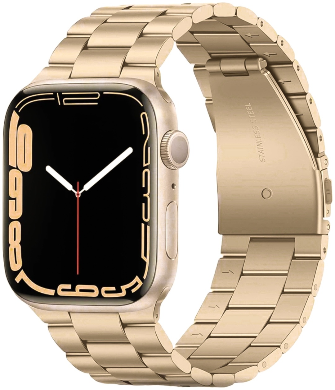 Купить Ремешок для Apple Watch Series 7, Watch Series 8 золотистый в ...