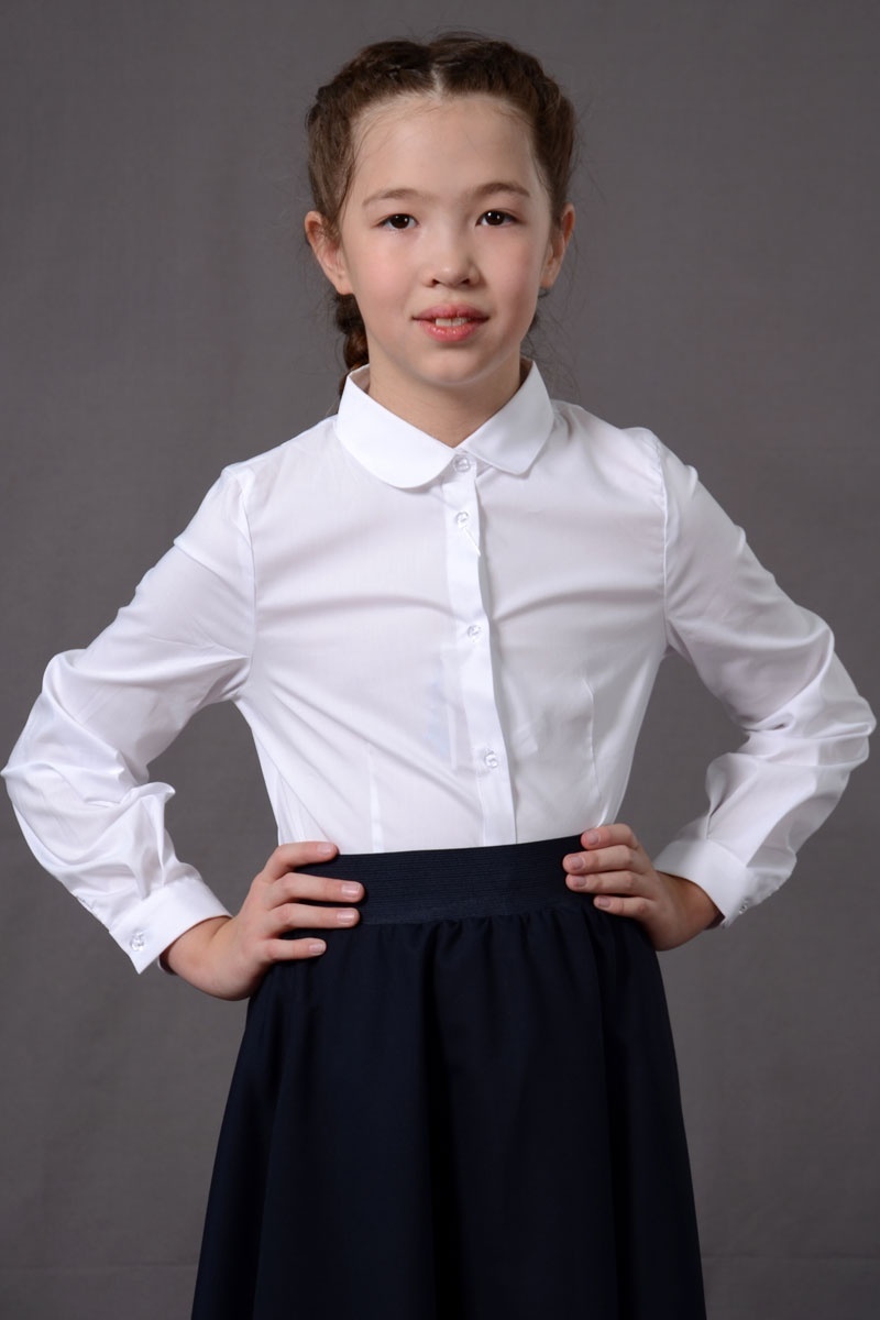 Купить Блузка Glasman g-1711-ls белый 42 в Алматы – Магазин на Kaspi.kz