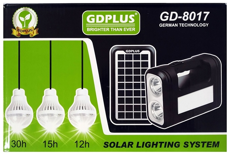 Купить Фонарь GDPLUS GD-8017 кемпинговый черный в Алматы – Магазин на Kaspi.kz