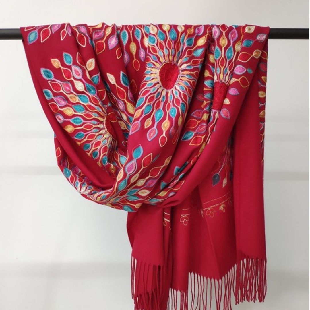 Купить Палантин Cashmere PLN04-BRD кашемир 180 см x 70 см в Алматы ...
