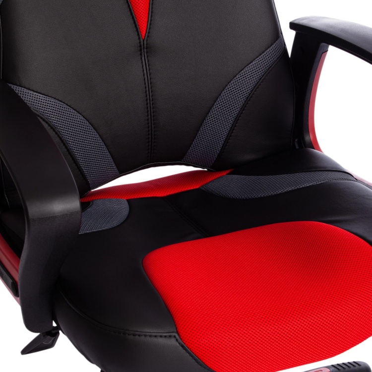 Купить Игровое кресло Tetchair RUNNER, черный, красный в кредит в ...